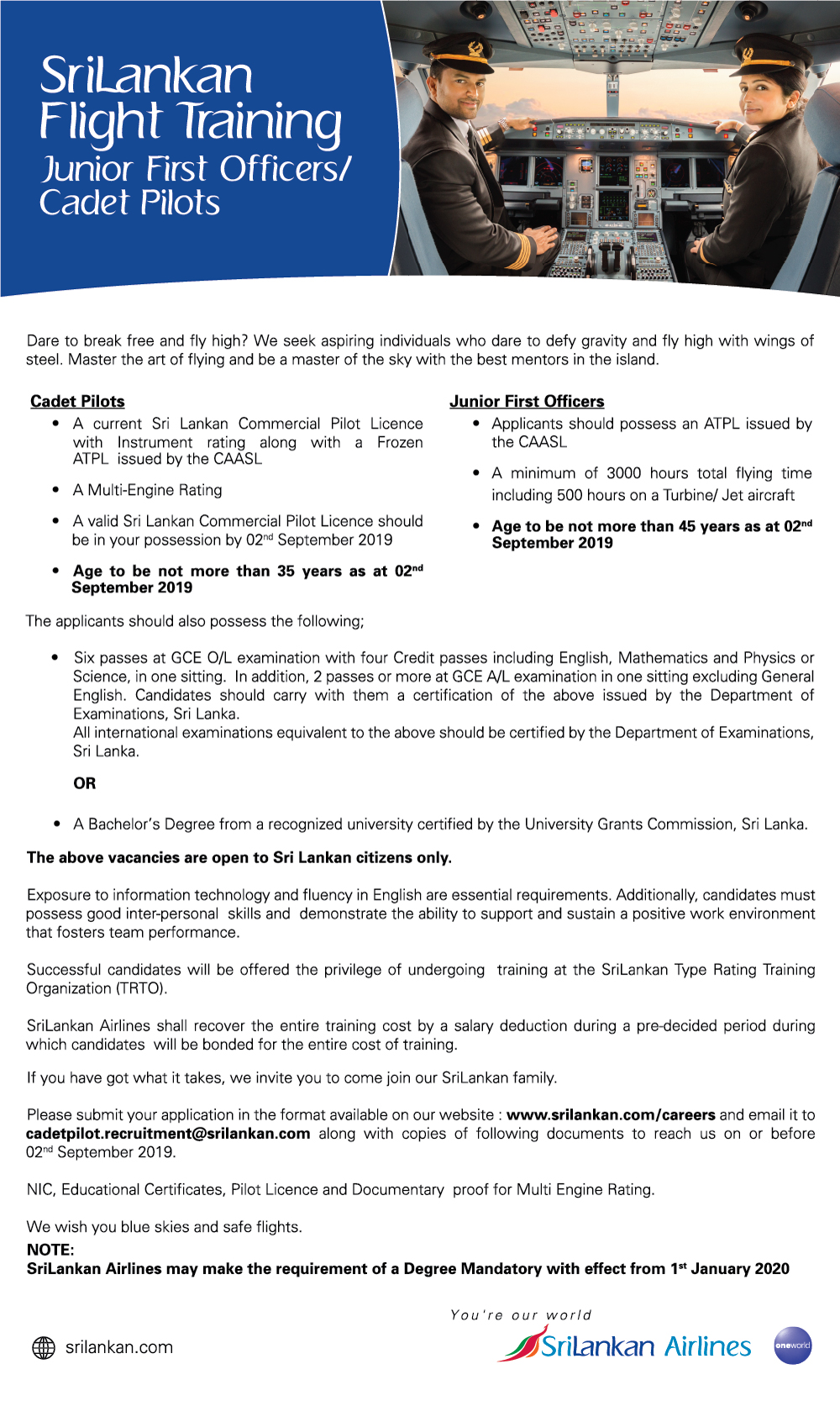 JUNIOR FIRST OFFICER