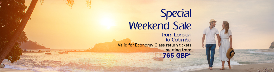 London to Colombo Special Weekend Promotion